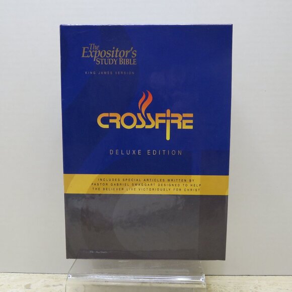 Crossfire | Office | The Expositors Study Bible Crossfire Ed Kjv Leather Signed By Gabriel ...